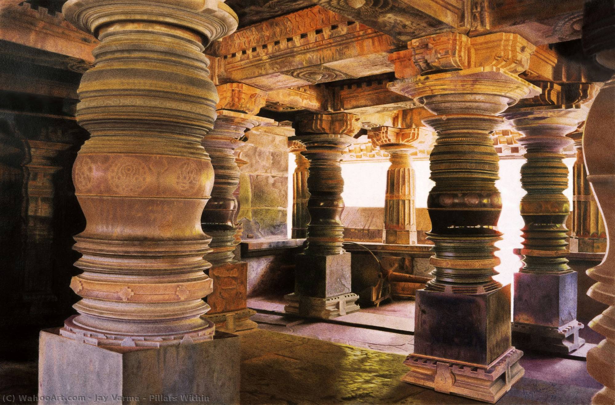 Pilares dentro, 2000 de Jay Varma Jay Varma | WahooArt.com