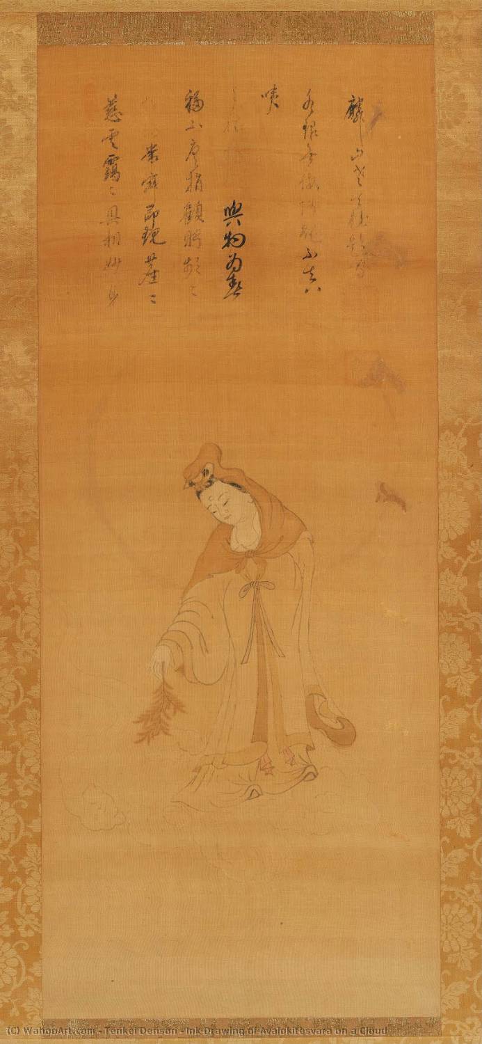 Pedir Reproducciones De Arte Tinta de Avalokitesvara en una nube de ...