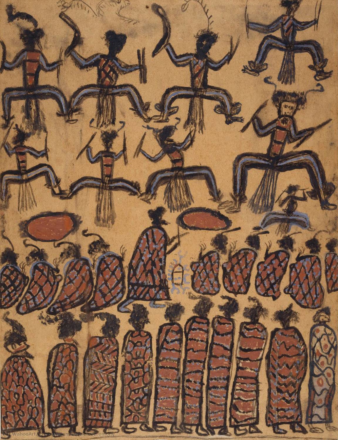 Art Reproductions Ceremony, 1890 by William Barak (1823-1903, Australia ...