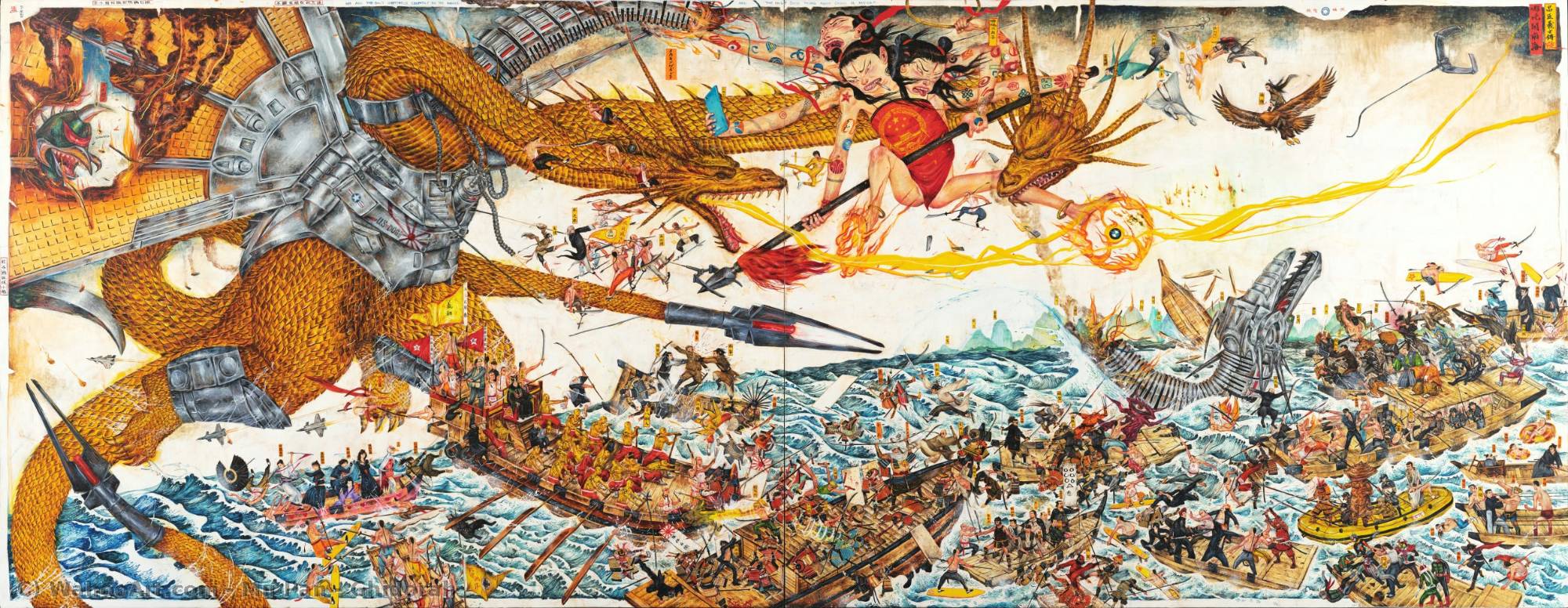 Ghidorah de Mu Pan Mu Pan | WahooArt.com