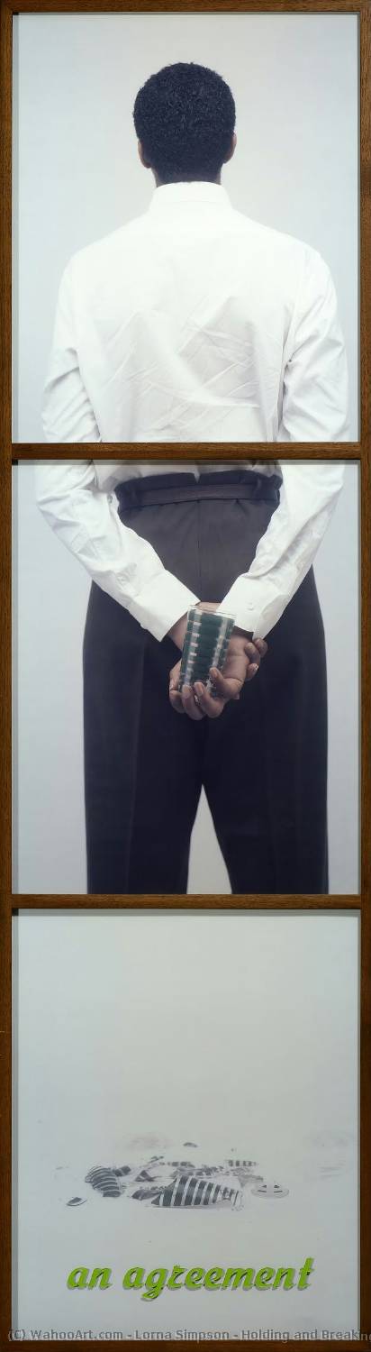 Holding and Breaking, 1992 by Lorna Simpson Lorna Simpson | WahooArt.com
