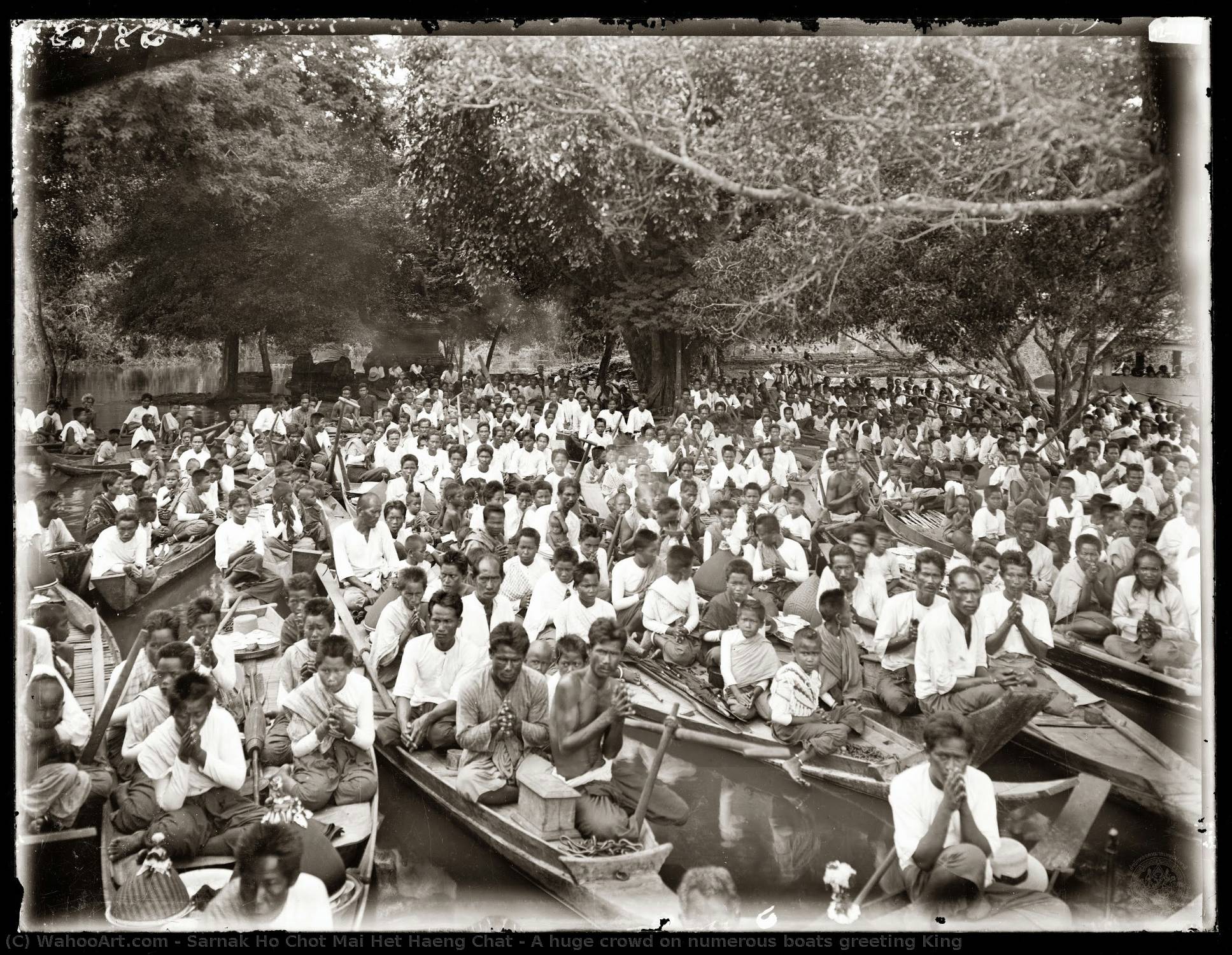 多数のボートの挨拶キングの巨大な群衆, 1906 バイ Sarnak Ho Chot Mai Het Haeng Chat Sarnak Ho ...