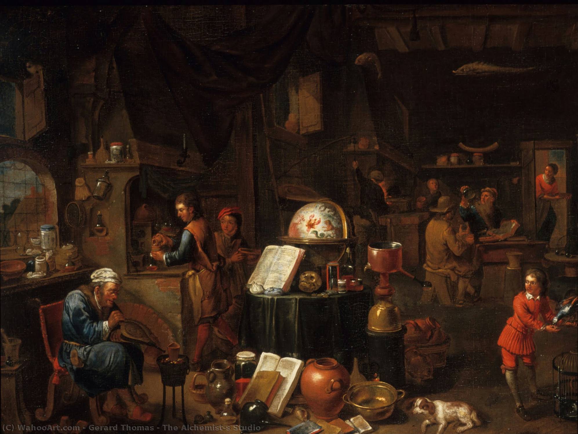El estudio de Alchemist, 1699 de Gerard Thomas Gerard Thomas | WahooArt.com