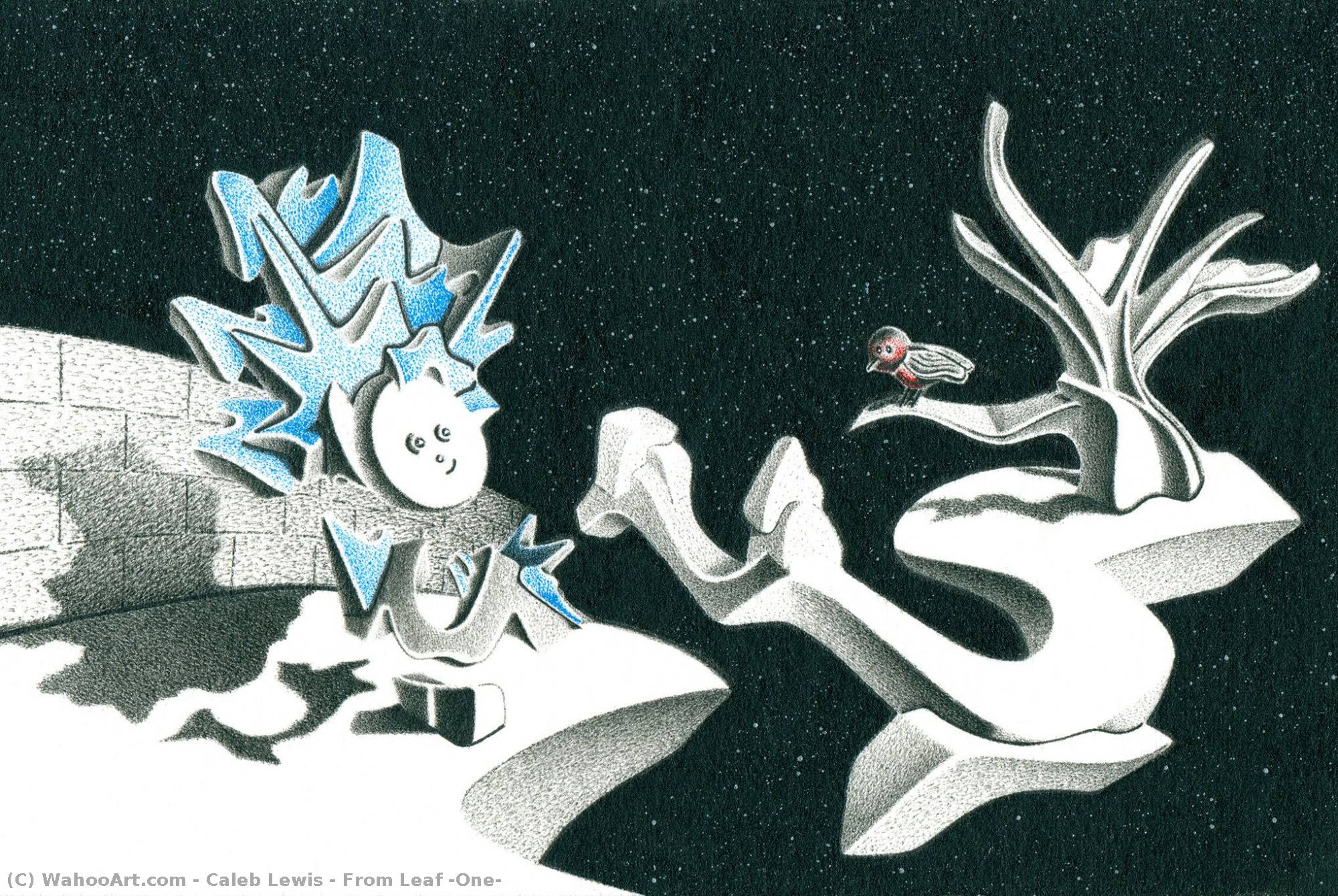 De Leaf (One) de Caleb Lewis Caleb Lewis | WahooArt.com