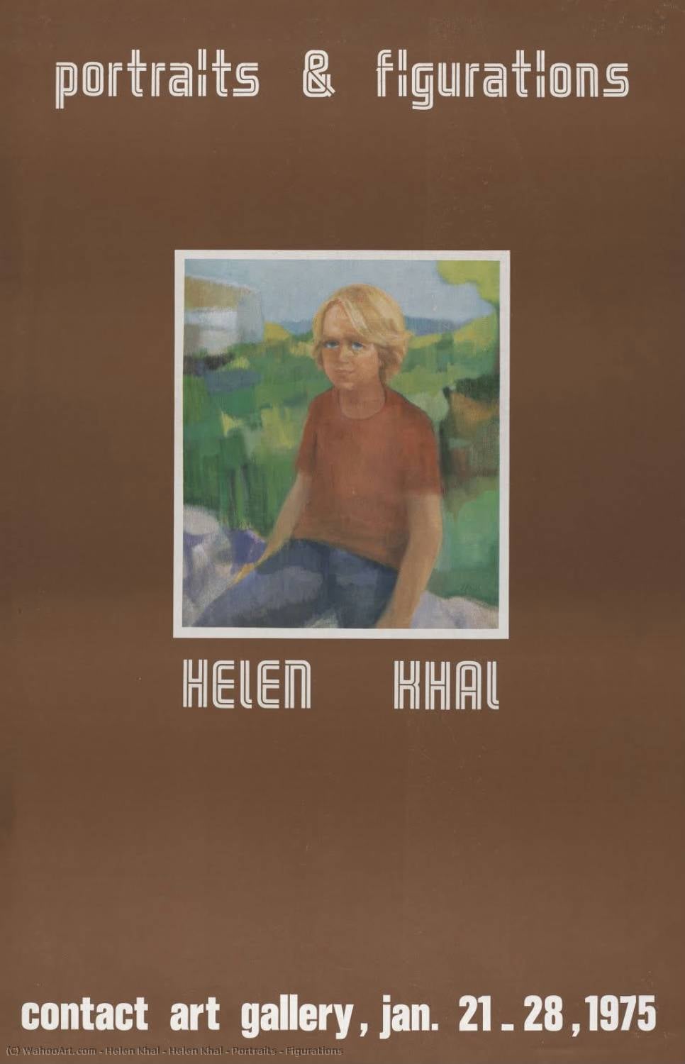Helen Khal : Portraits & Figurations, 1975 by Helen Khal (1923-2009 ...