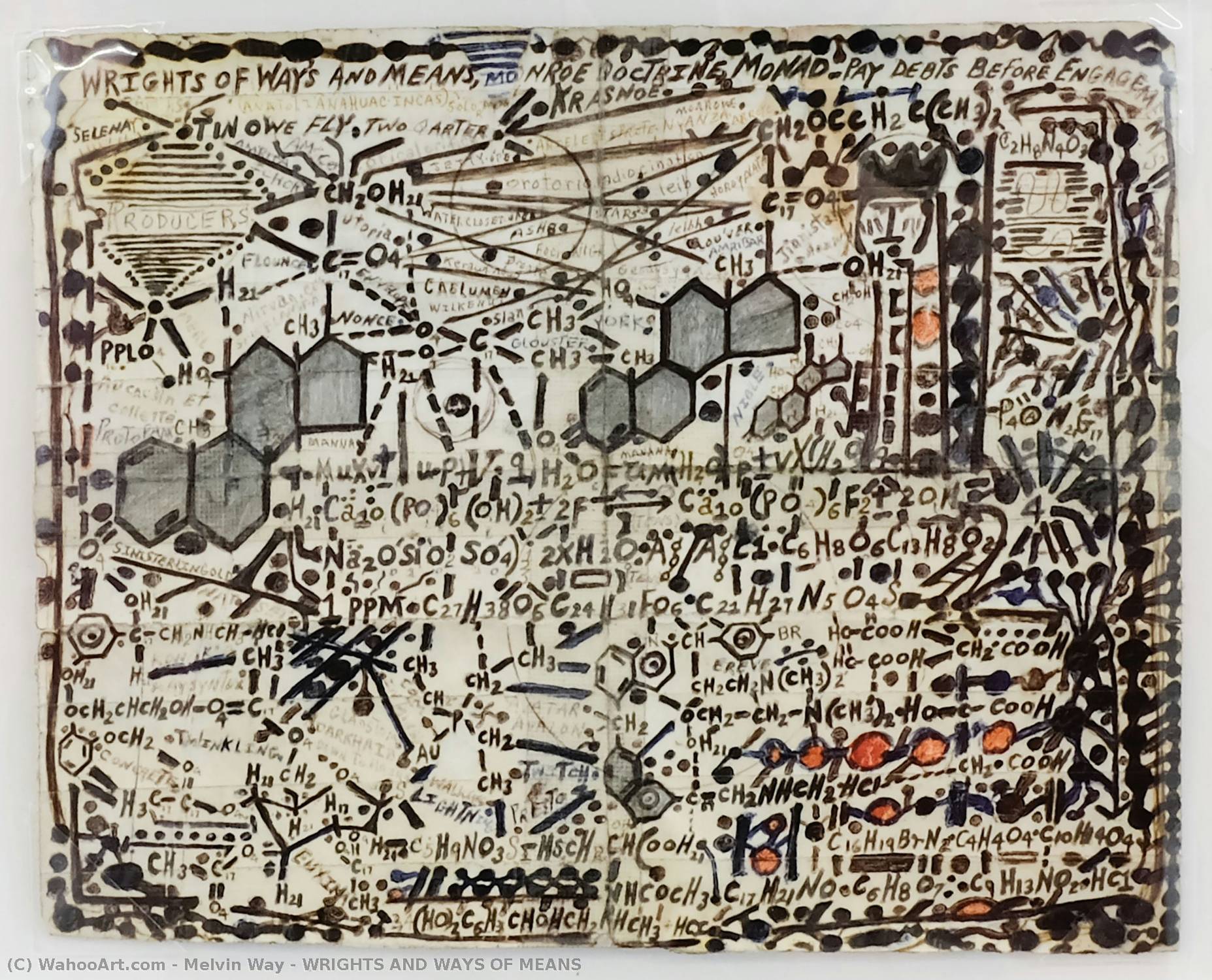 WRIGHTS AND WAYS OF MEANS, 1991 de Melvin Way (1954-2024, United States ...