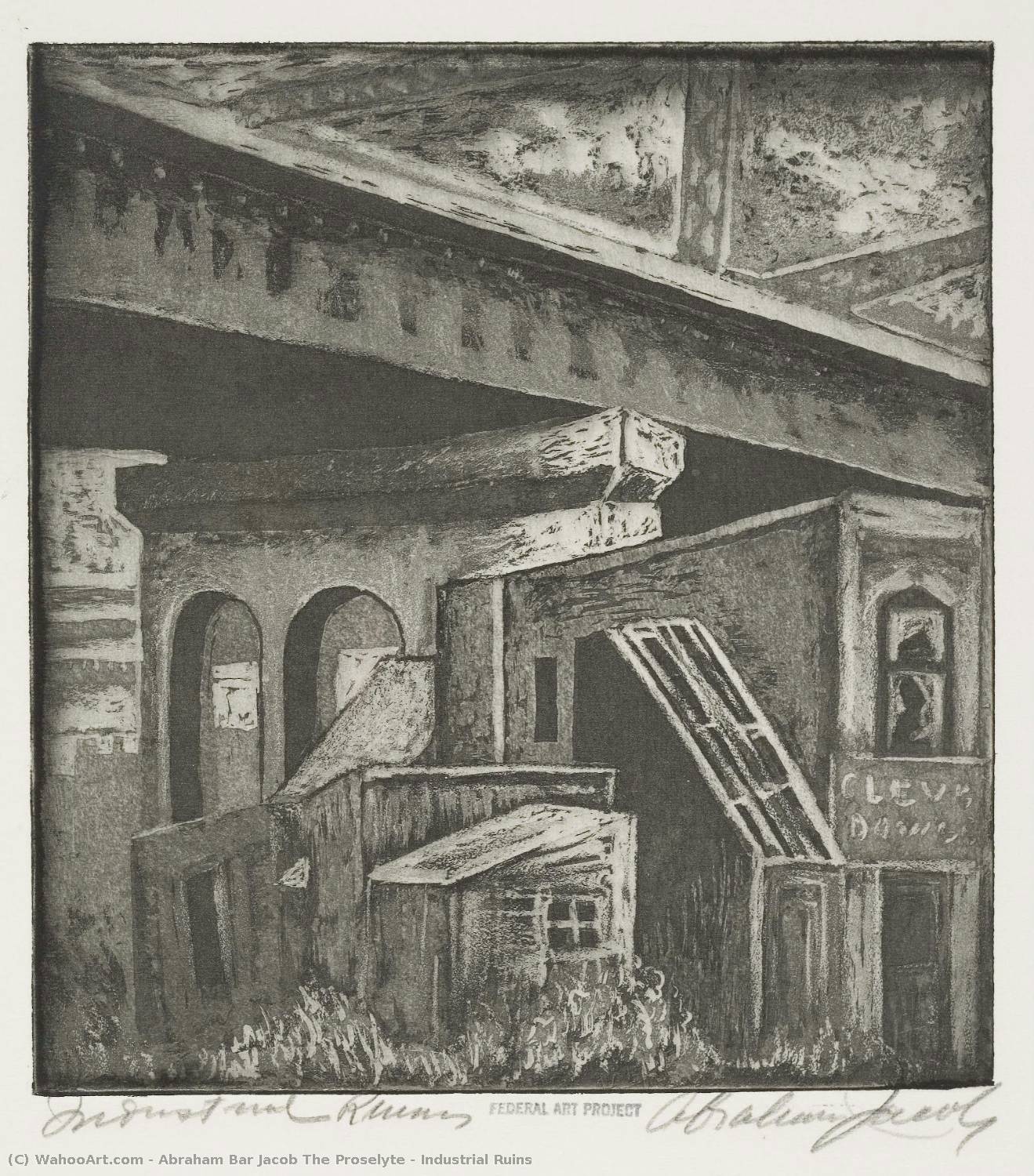 Reproducciones De Pinturas Ruinas industriales, 1936 de Abraham Bar ...