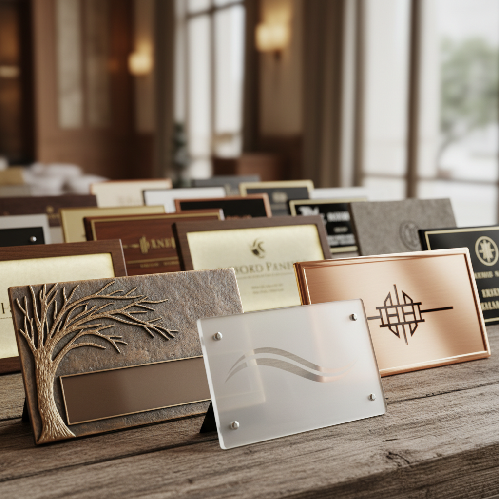 Nameplate Solutions for Hotels: Bronze, Acrylic & Design Considerations