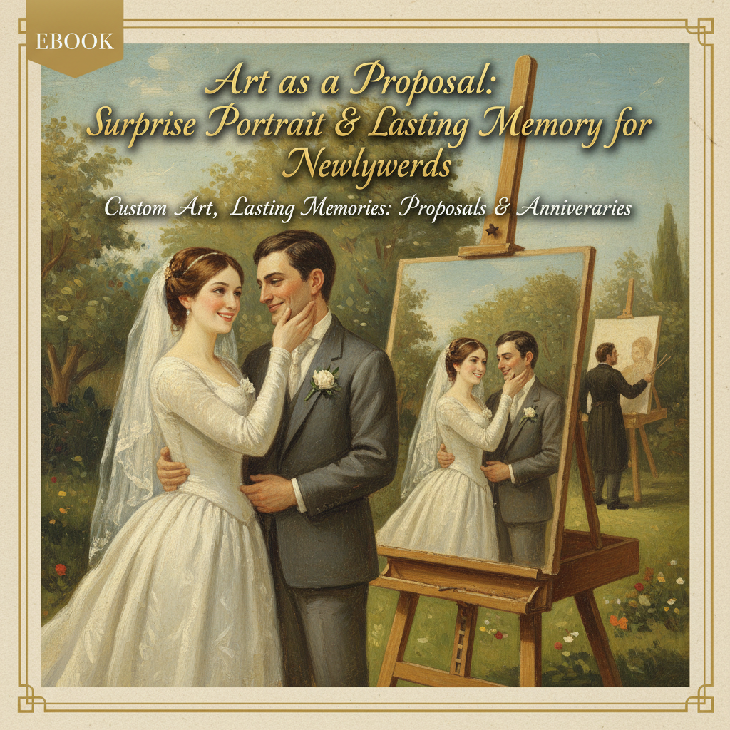Art as a Proposal: A Surprise Portrait & Lasting Memory for Newlyweds