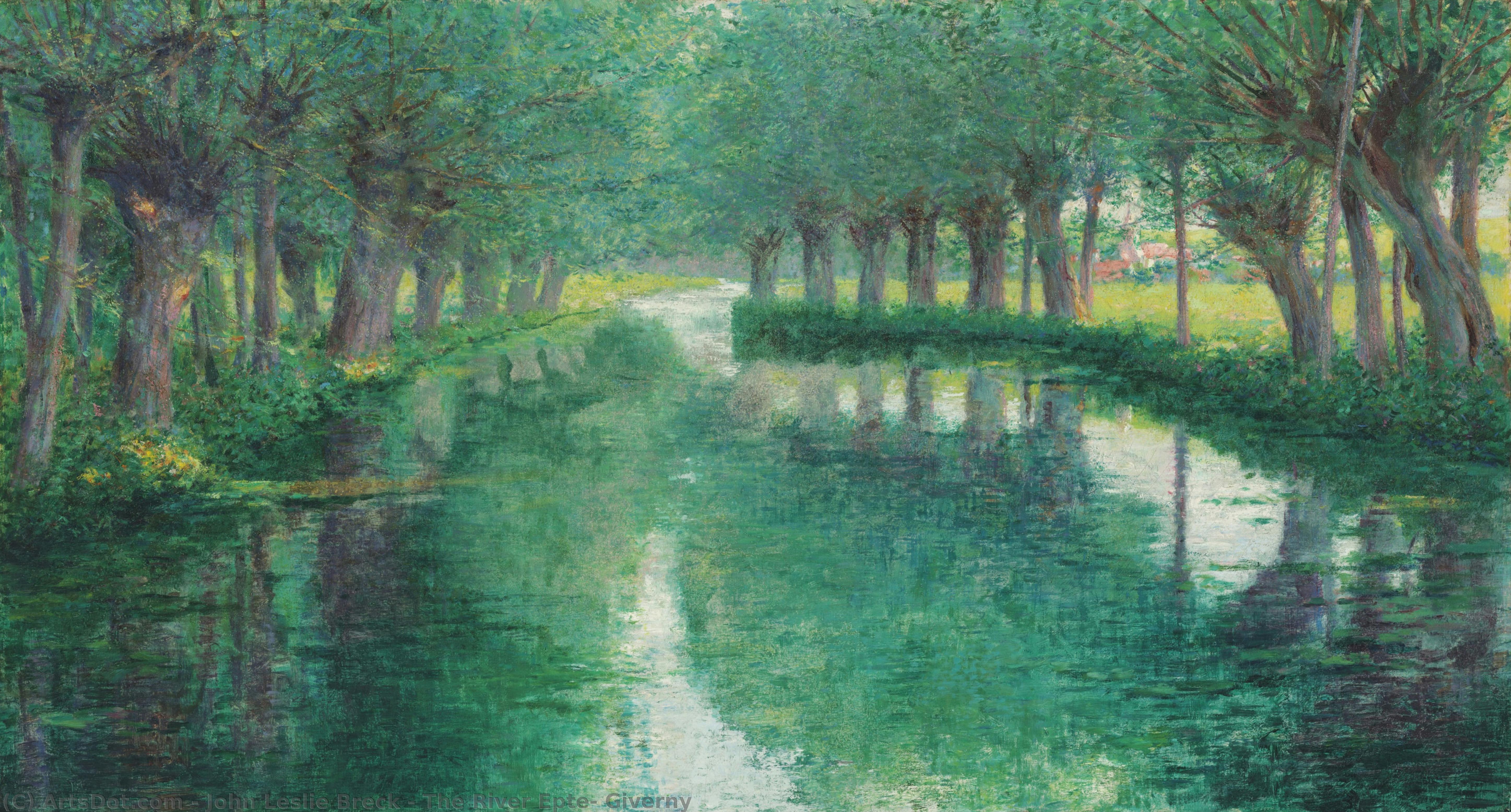 Buy a reproduction of The River Epte, Giverny - john leslie breck