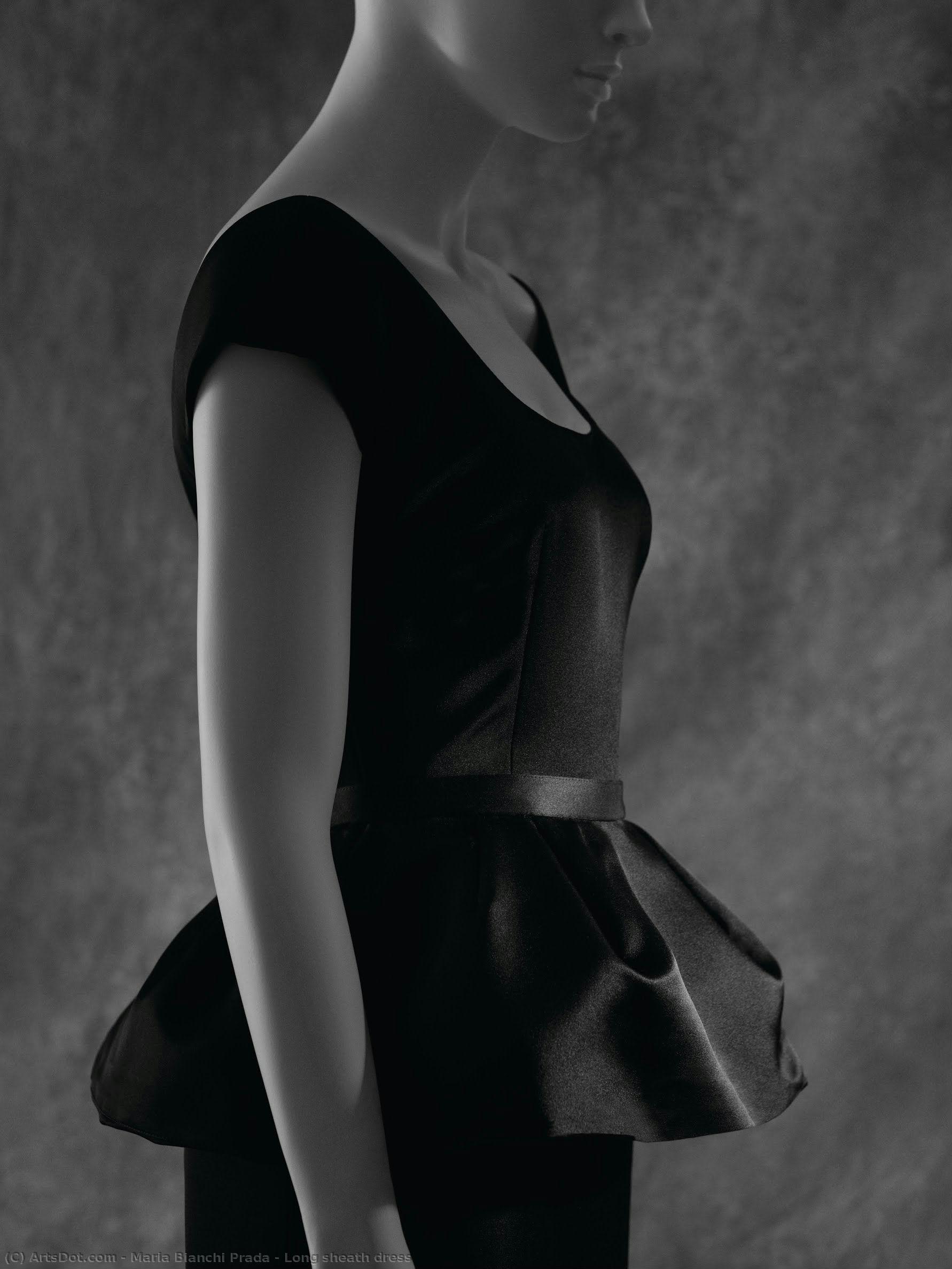 Order a giclee of Long sheath dress - maria bianchi prada