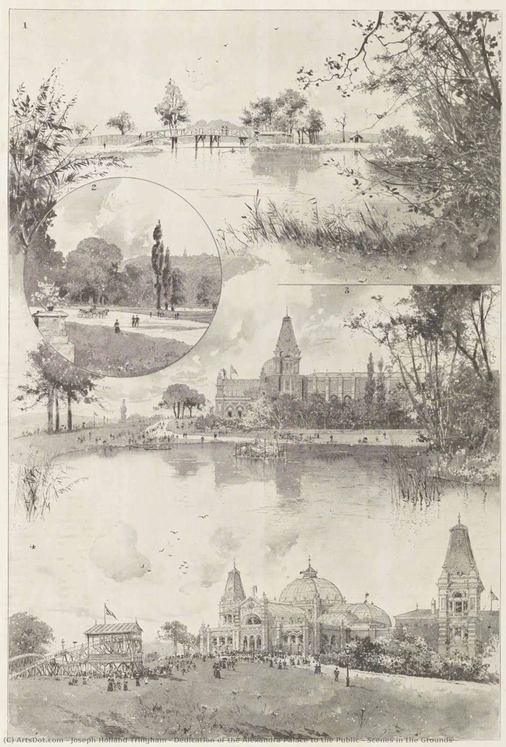 Encomende uma pintura feita à mão de Dedication of the Alexandra Palace ...